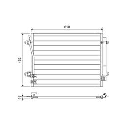 Valeo Kondensator, Klimaanlage 814039 f&uuml;r VW