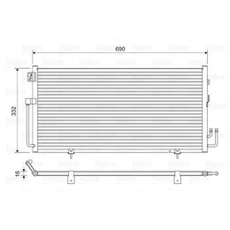 Valeo Kondensator, Klimaanlage 814063 f&uuml;r Subaru