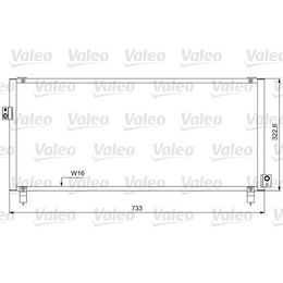 Valeo Kondensator, Klimaanlage 814052 f&uuml;r Subaru