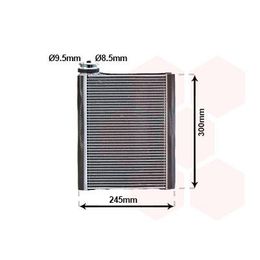Van Wezel Verdampfer, Klimaanlage 0301v700 f&uuml;r AUDI
