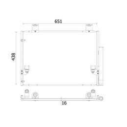 Mahle Kondensator, Klimaanlage ac929000s f&uuml;r TOYOTA