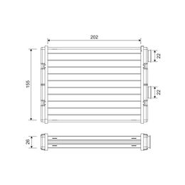 Valeo W&auml;rmetauscher, Innenraumheizung 811592 f&uuml;r NISSAN