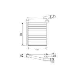 Valeo W&auml;rmetauscher, Innenraumheizung 811626 f&uuml;r TOYOTA (FAW) LEXUS