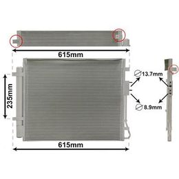 Van Wezel Kondensator, Klimaanlage 82015708 f&uuml;r KIA