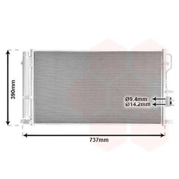 Van Wezel Kondensator, Klimaanlage 83015711 f&uuml;r KIA