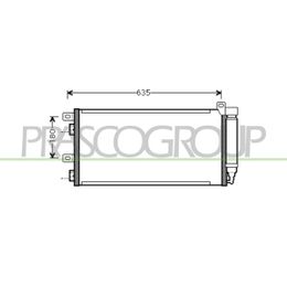 PRASCO Kondensator, Klimaanlage mn304c001 f&uuml;r MINI