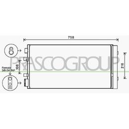PRASCO Kondensator, Klimaanlage rn090c002 f&uuml;r RENAULT