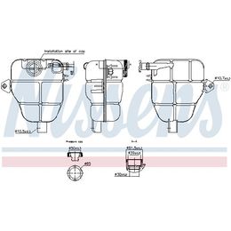 NISSENS Ausgleichsbeh&auml;lter, K&uuml;hlmittel 996218 f&uuml;r OPEL