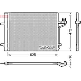 DENSO Kondensator, Klimaanlage dcn10047 f&uuml;r Ford