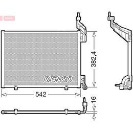 DENSO Kondensator, Klimaanlage dcn10048 f&uuml;r Ford