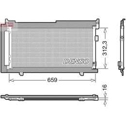 DENSO Kondensator, Klimaanlage dcn36006 f&uuml;r Subaru