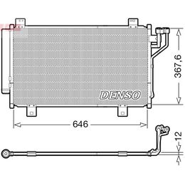 DENSO Kondensator, Klimaanlage dcn44012 f&uuml;r MAZDA
