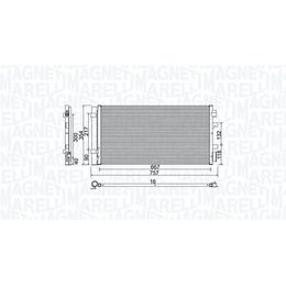 MAGNETI MARELLI Kondensator, Klimaanlage 350203762000 f&uuml;r RENAULT