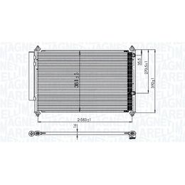 MAGNETI MARELLI Kondensator, Klimaanlage 350203850000 f&uuml;r TOYOTA