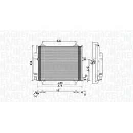 MAGNETI MARELLI Kondensator, Klimaanlage 350203886000 f&uuml;r ALFAROME/Fiat/LANCI Citro&euml;n/Peugeot