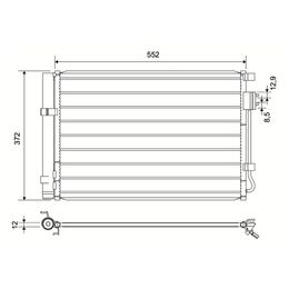 Valeo Kondensator, Klimaanlage 822581 f&uuml;r HYUNDAI KIA (DYK)