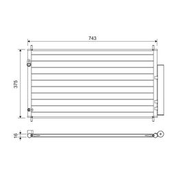 Valeo Kondensator, Klimaanlage 822606 f&uuml;r HONDA