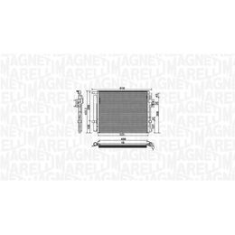 MAGNETI MARELLI Kondensator, Klimaanlage 350203983000 f&uuml;r KIA