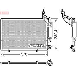 DENSO Kondensator, Klimaanlage dcn10050 f&uuml;r Ford