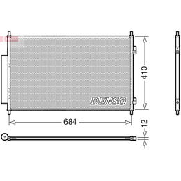 DENSO Kondensator, Klimaanlage dcn40027 f&uuml;r HONDA
