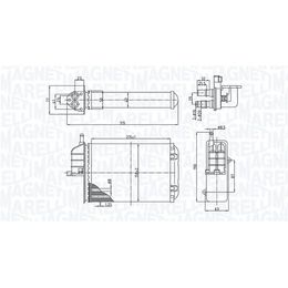 MAGNETI MARELLI W&auml;rmetauscher, Innenraumheizung 350218520000 f&uuml;r ALFAROME/Fiat/LANCI