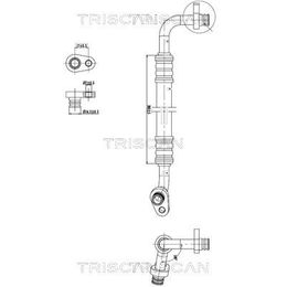 TRISCAN Hochdruck-/Niederdruckleitung, Klimaanlage 901028005 f&uuml;r PEUGEOT