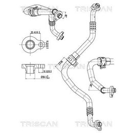 TRISCAN Hochdruck-/Niederdruckleitung, Klimaanlage 901027001 f&uuml;r VOLVO