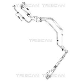 TRISCAN Hochdruck-/Niederdruckleitung, Klimaanlage 901028042 f&uuml;r PEUGEOT