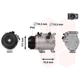 Van Wezel Kompressor, Klimaanlage 2701k706 f&uuml;r MAZDA