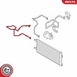 ESEN SKV Hochdruck-/Niederdruckleitung, Klimaanlage 54skv614 f&uuml;r PEUGEOT