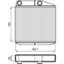 Valeo W&auml;rmetauscher, Innenraumheizung 811502 f&uuml;r OPEL VAUXHALL FIAT PEUGEOT
