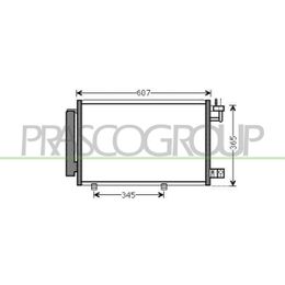 PRASCO Kondensator, Klimaanlage fd344c001 f&uuml;r Ford