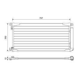 Valeo Kondensator, Klimaanlage 822607 f&uuml;r TOYOTA