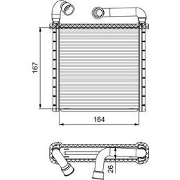 Valeo W&auml;rmetauscher, Innenraumheizung 811506 f&uuml;r CUPRA