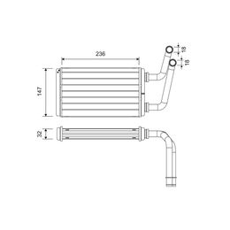 Valeo W&auml;rmetauscher, Innenraumheizung 811528 f&uuml;r Opel Vaughall NISSAN RENAULT TRUCKS