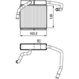 Valeo W&auml;rmetauscher, Innenraumheizung 811552 f&uuml;r Ford MAZDA