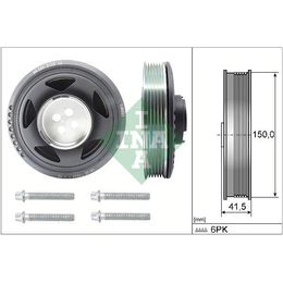 INA Riemenscheibe, Kurbelwelle 544012920 f&uuml;r MINI