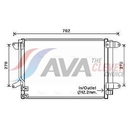 AVA QUALITY COOLING Kondensator, Klimaanlage vn5330d f&uuml;r VW