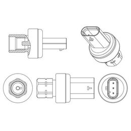 Mahle Druckschalter, Klimaanlage ase13000p f&uuml;r JEEP Chrysler