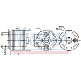 NISSENS &Ouml;lk&uuml;hler, Automatikgetriebe 91267 f&uuml;r VW VAG