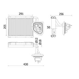 Mahle Verdampfer, Klimaanlage ae160000p f&uuml;r BMW