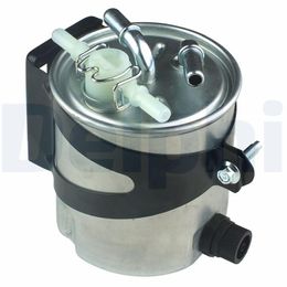 DELPHI Kraftstofffilter hdf584 mit Schnellkupplung 124mm f&uuml;r RENAULT