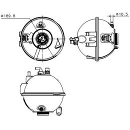 Mahle Ausgleichsbeh&auml;lter, K&uuml;hlmittel crt223000s f&uuml;r BMW
