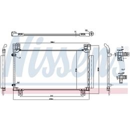 NISSENS Kondensator, Klimaanlage 941277 f&uuml;r TOYOTA