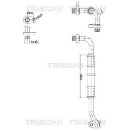 TRISCAN Hochdruck-/Niederdruckleitung, Klimaanlage 901028103 f&uuml;r CITRO&Euml;N