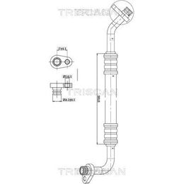 TRISCAN Hochdruck-/Niederdruckleitung, Klimaanlage 901028002 f&uuml;r CITRO&Euml;N PEUGEOT
