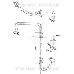 TRISCAN Hochdruck-/Niederdruckleitung, Klimaanlage 901043001 f&uuml;r KIA