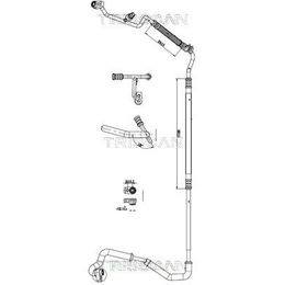 TRISCAN Hochdruck-/Niederdruckleitung, Klimaanlage 901016044 f&uuml;r FORD