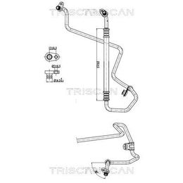 TRISCAN Hochdruck-/Niederdruckleitung, Klimaanlage 901028072 f&uuml;r DS