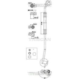 TRISCAN Hochdruck-/Niederdruckleitung, Klimaanlage 901016007 f&uuml;r FORD